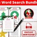 Christmas Word Search Puzzles Bundle Christmas Word Search - Etsy