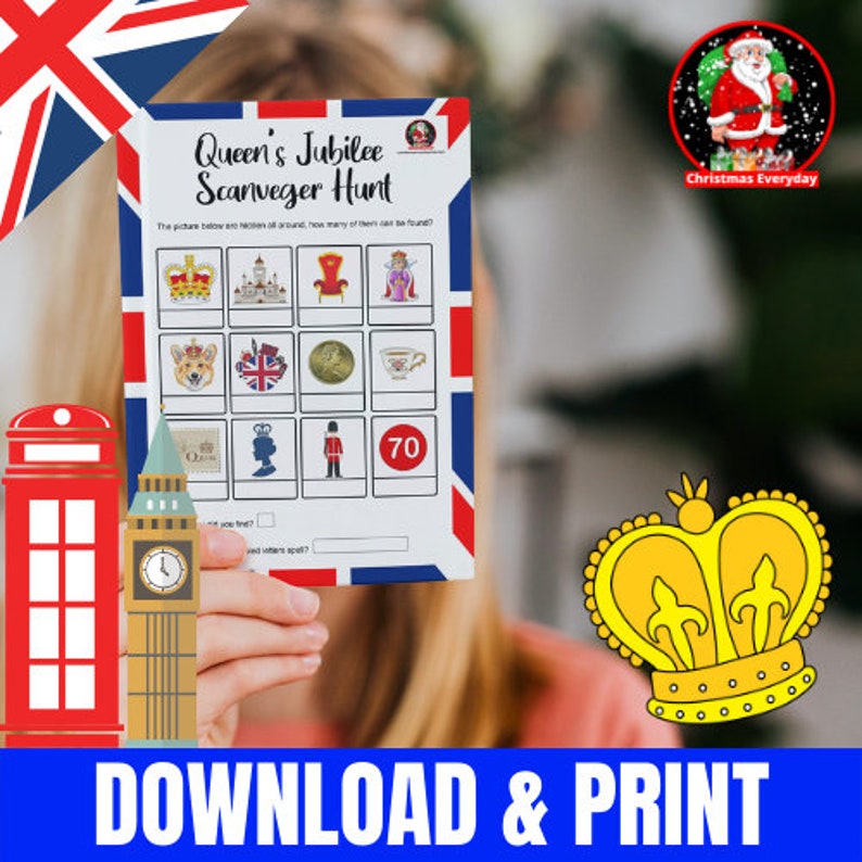 Platinum Jubilee Scavenger Hunt Street Party Activity - Etsy