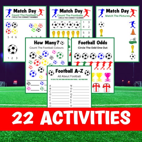 Activity Sheet for Kids Football PDF Activity (Download Now) - Etsy