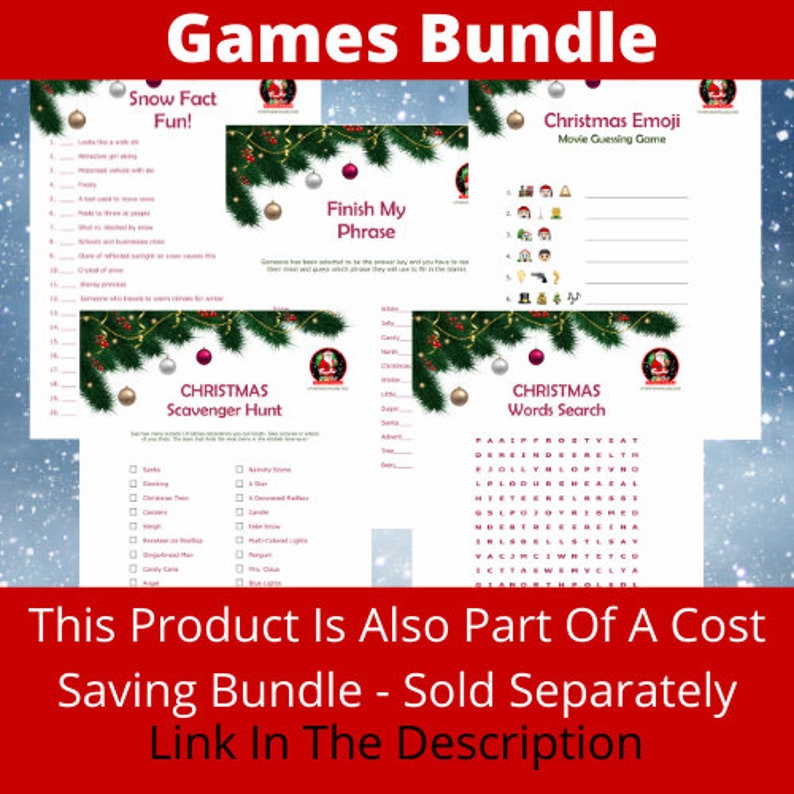 Christmas Emoji Game, Christmas Movie Game, Printable Christmas Games ...