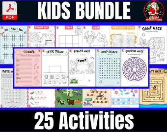 Fun and Challenging Mazes for Kids 10 Printable Worksheets - Etsy