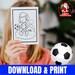 World Cup Coloring Pages Soccer Coloring Pages Footie - Etsy UK