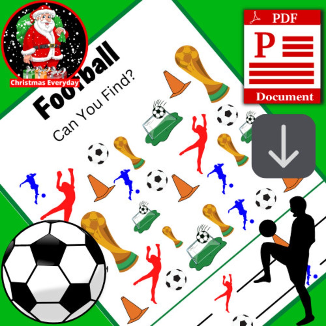 Activity Sheet for Kids Football PDF Activity (Download Now) - Etsy