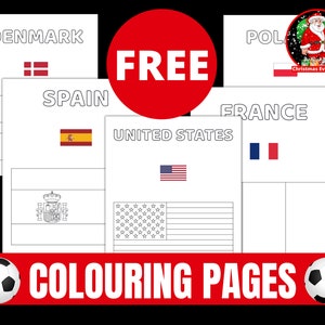 World Cup Coloring Pages Soccer Coloring Pages Footie - Etsy UK