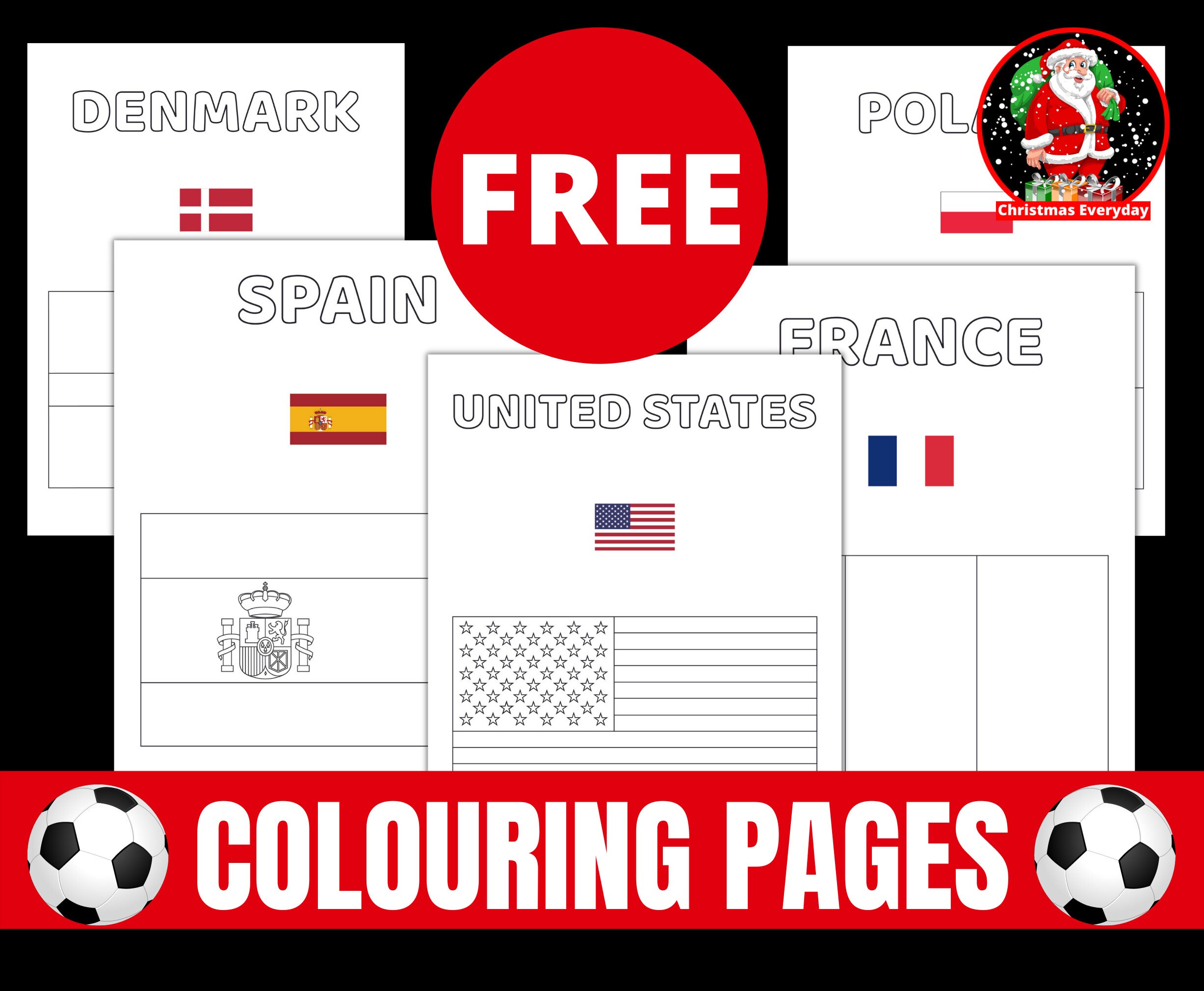 World Cup Coloring Pages Soccer Coloring Pages Footie - Etsy UK