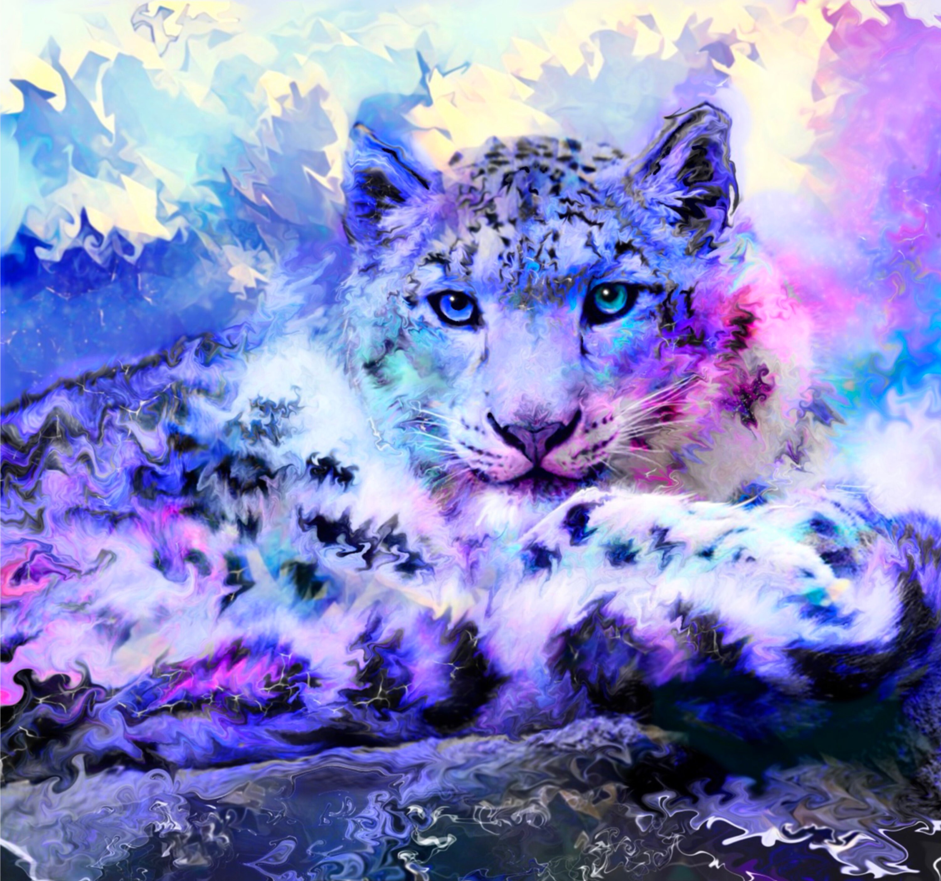 Snow Leopard Art