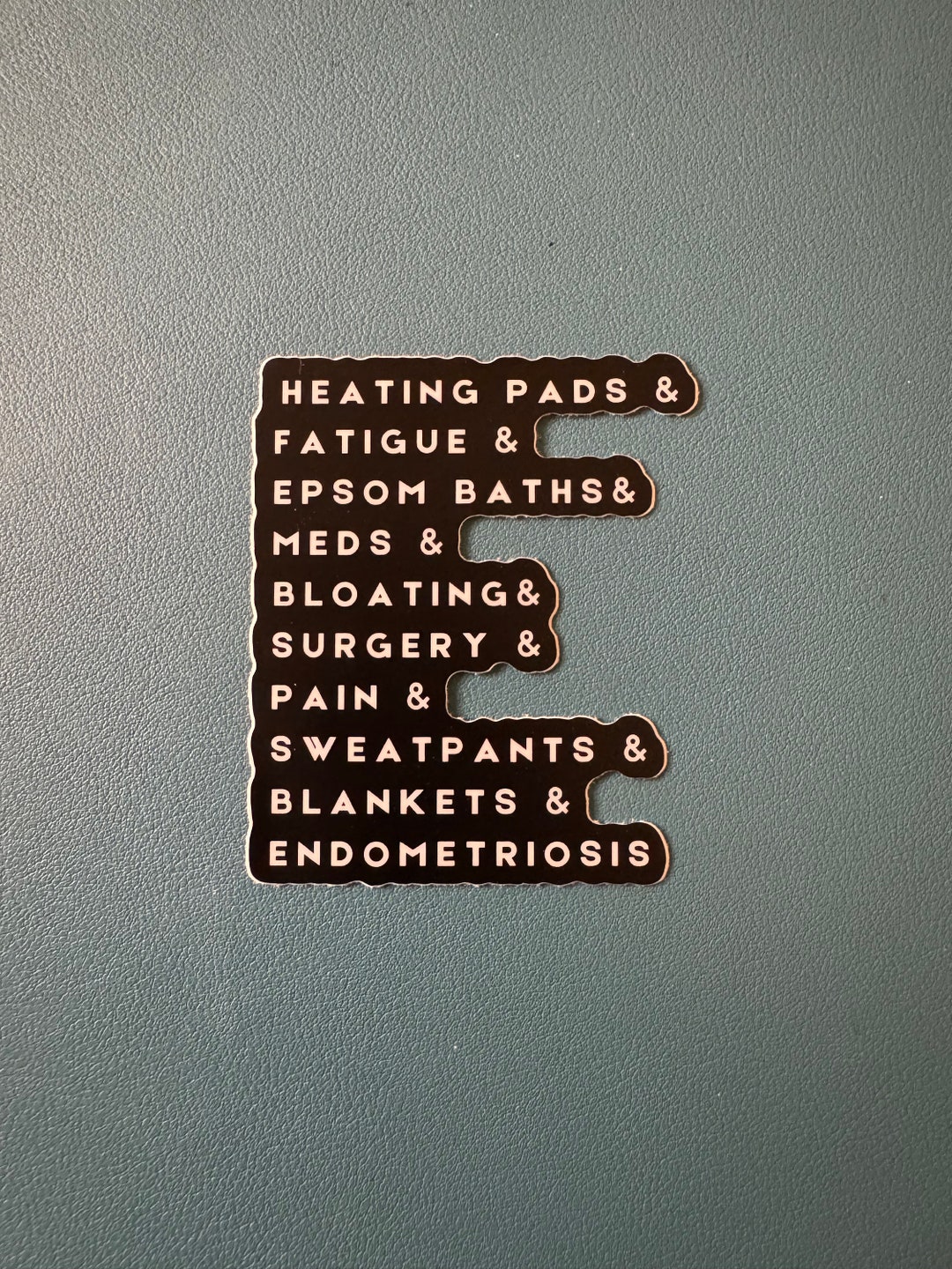 Endometriosis Symptom Sticker, Reproductive Health, Women's Chronic ...