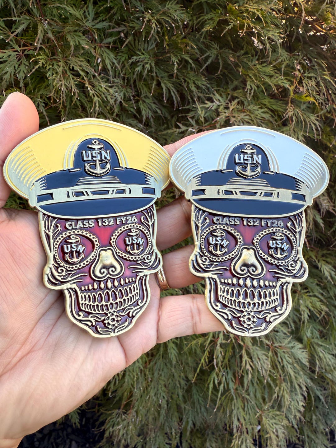 4” CPO Class 132 FY26 Sugar Skull Challenge Coin. - Etsy