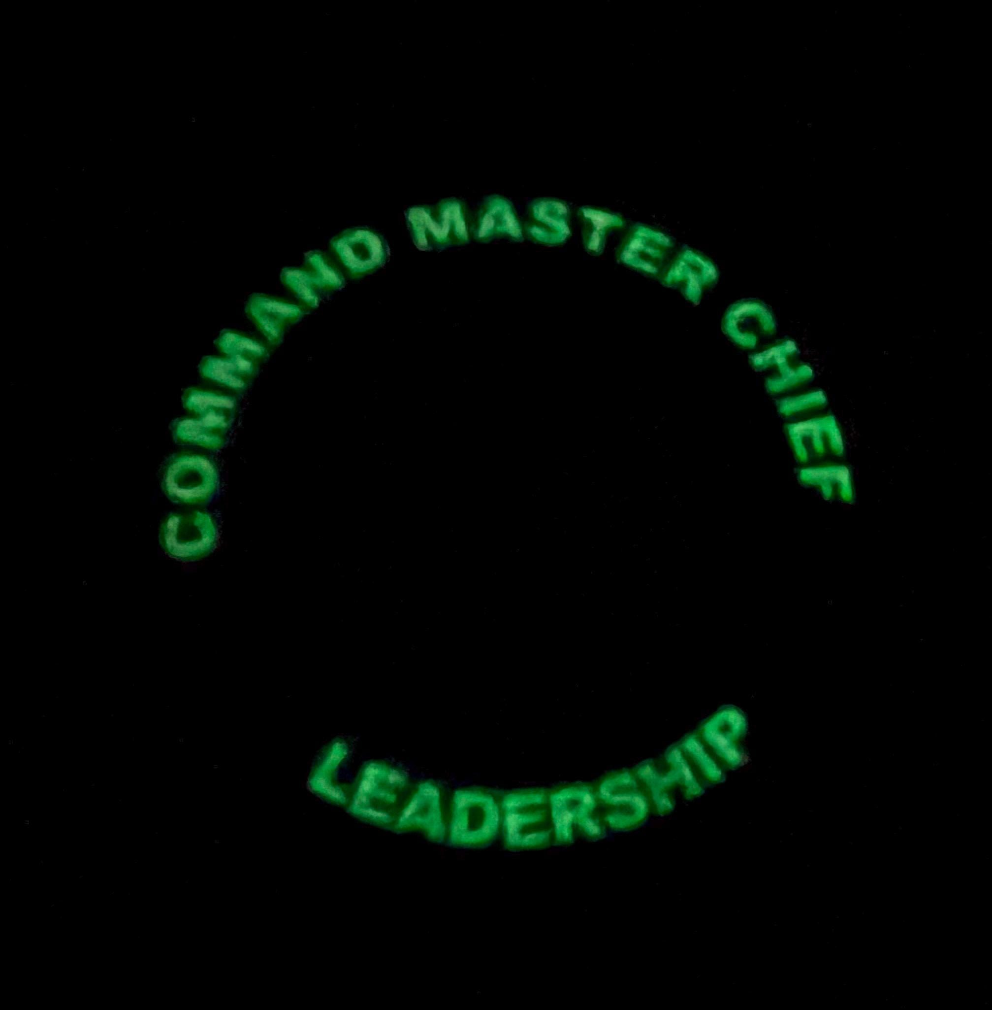 4” US Navy Command Master Chief Glow in the Dark PVC Patch - Etsy