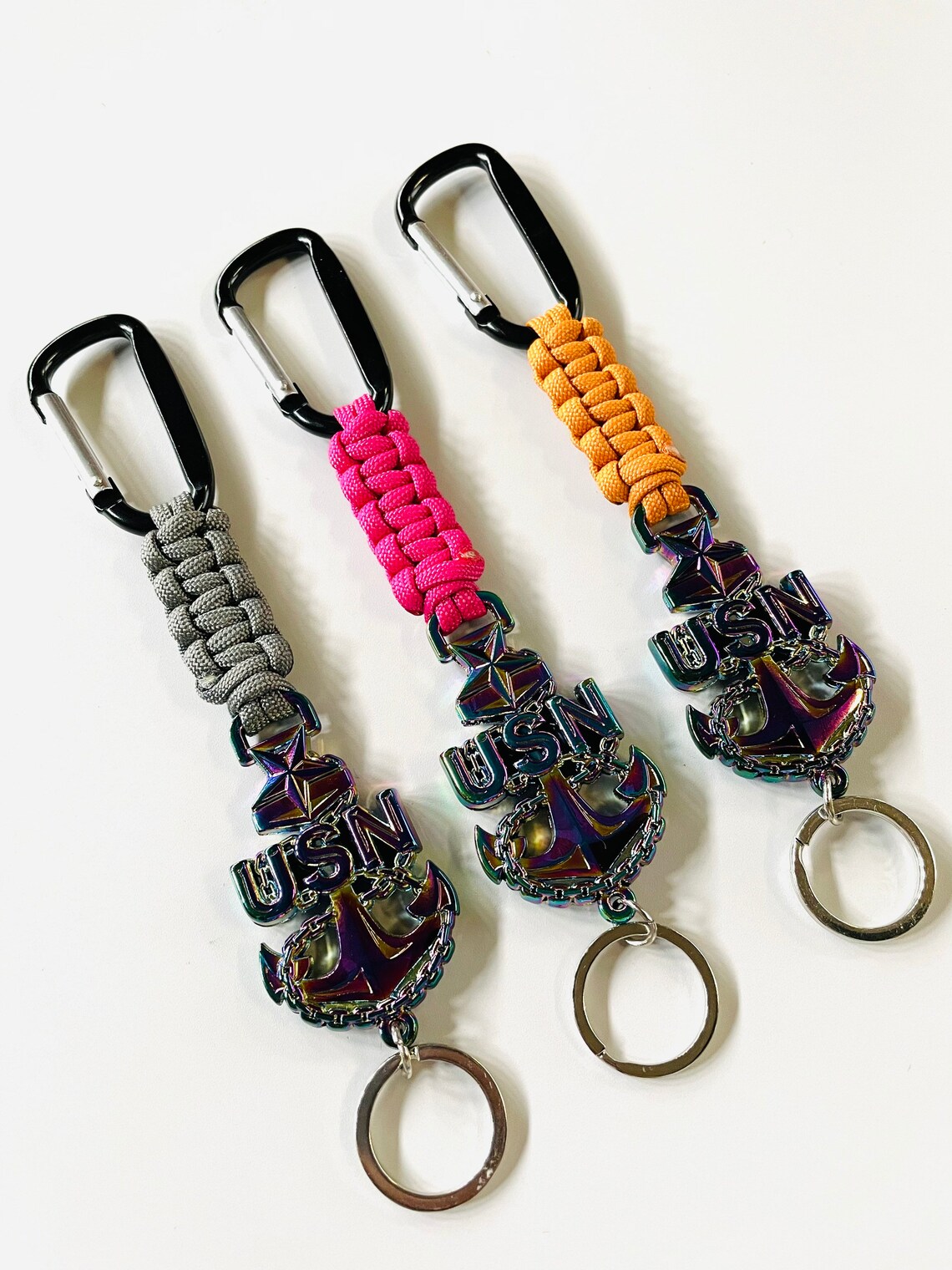 USN E7/E8/E9 Oil Drip Paracord Keychain | Etsy