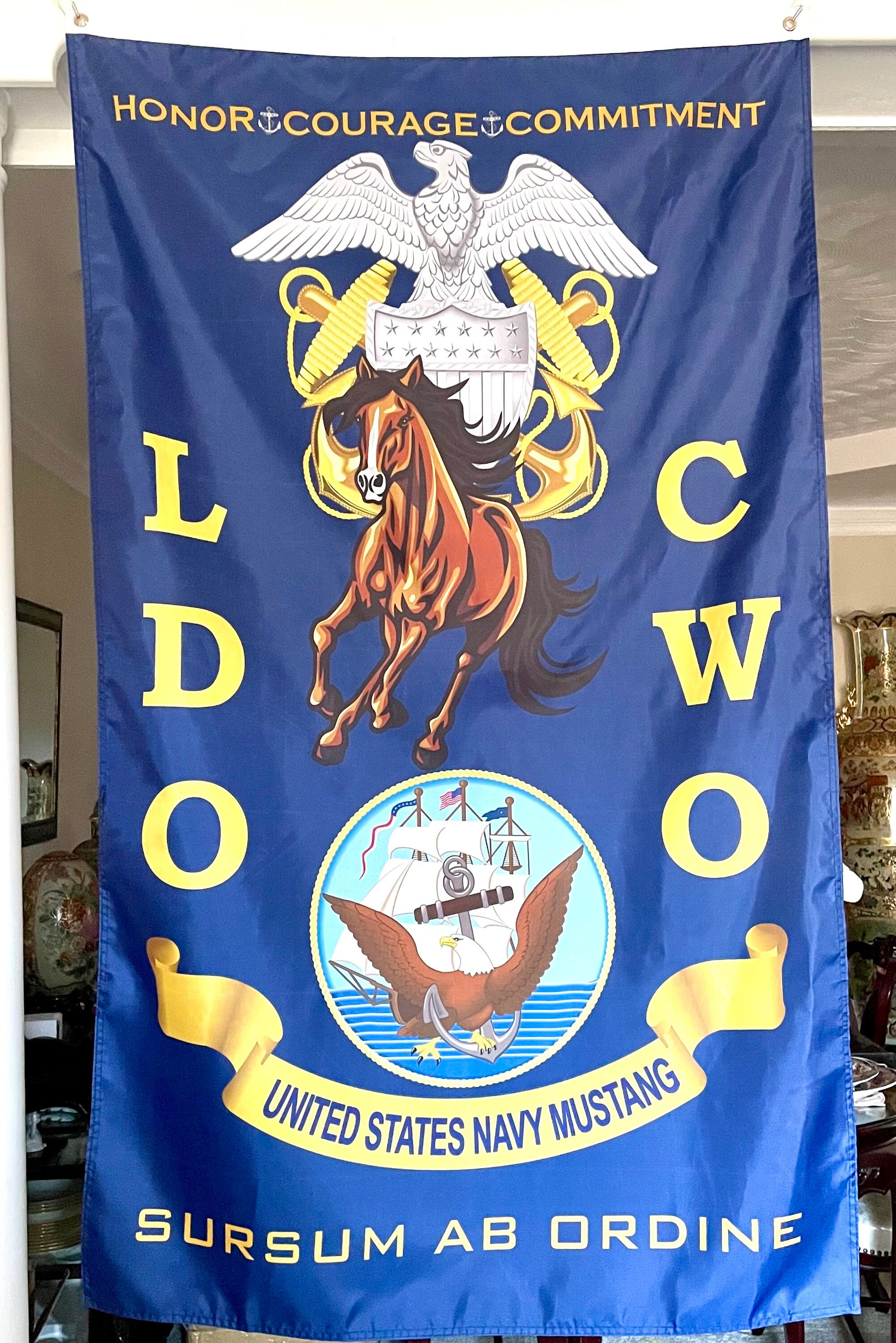 USN CWO/LDO 5X3 Vertical Flag - Etsy