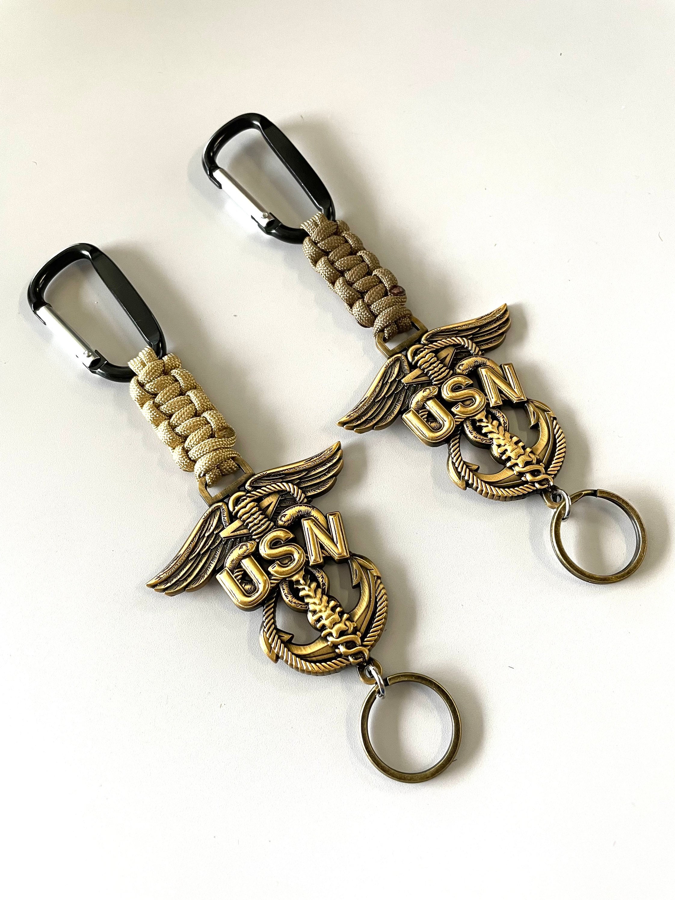 USN Corpsman CPO Paracord Keychain - Etsy