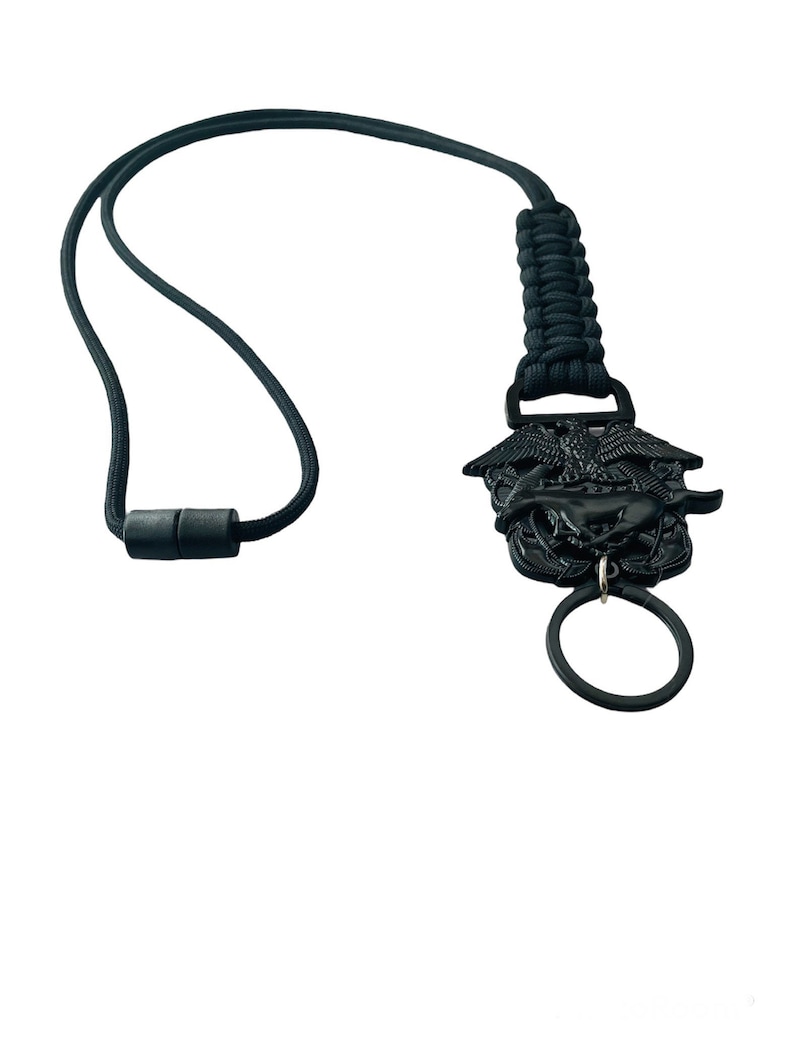 US Navy Mustang Paracord Neck Lanyard. - Etsy