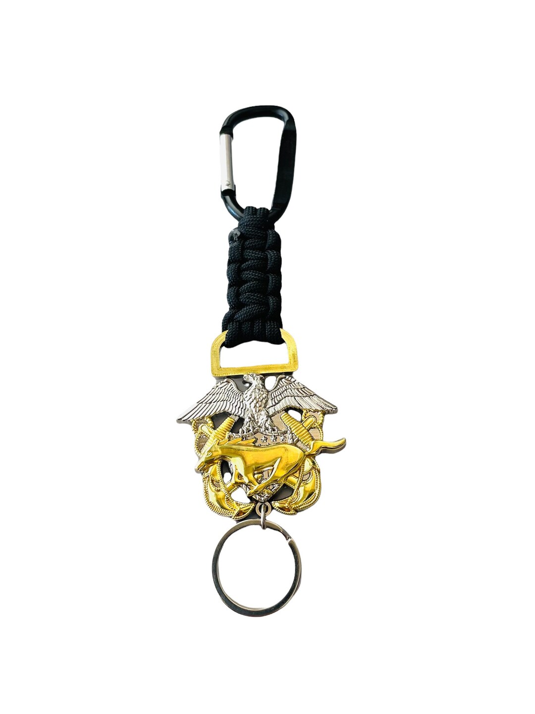 US Navy Mustang Paracord Keychain. - Etsy