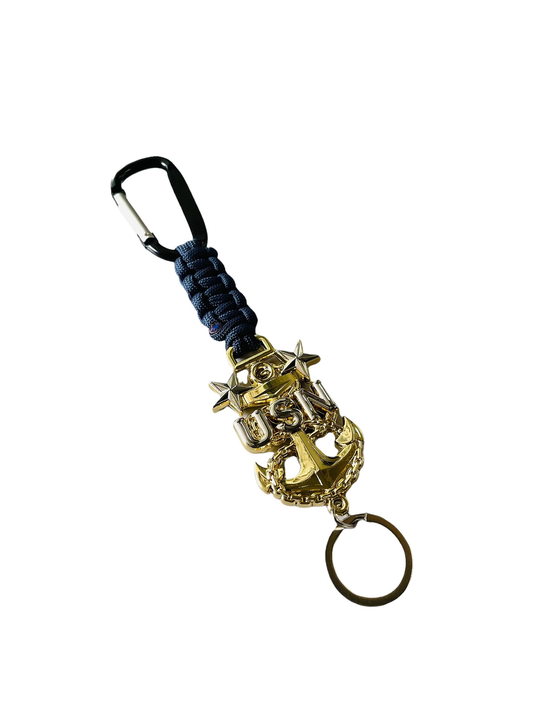 USN E7/E8/E9 Gold Anchors With Navy Blue Paracord Keychains - Etsy