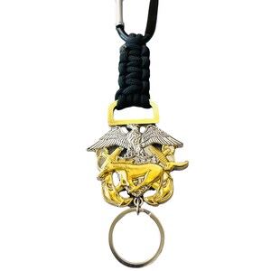 US Navy Mustang Paracord Keychain. - Etsy
