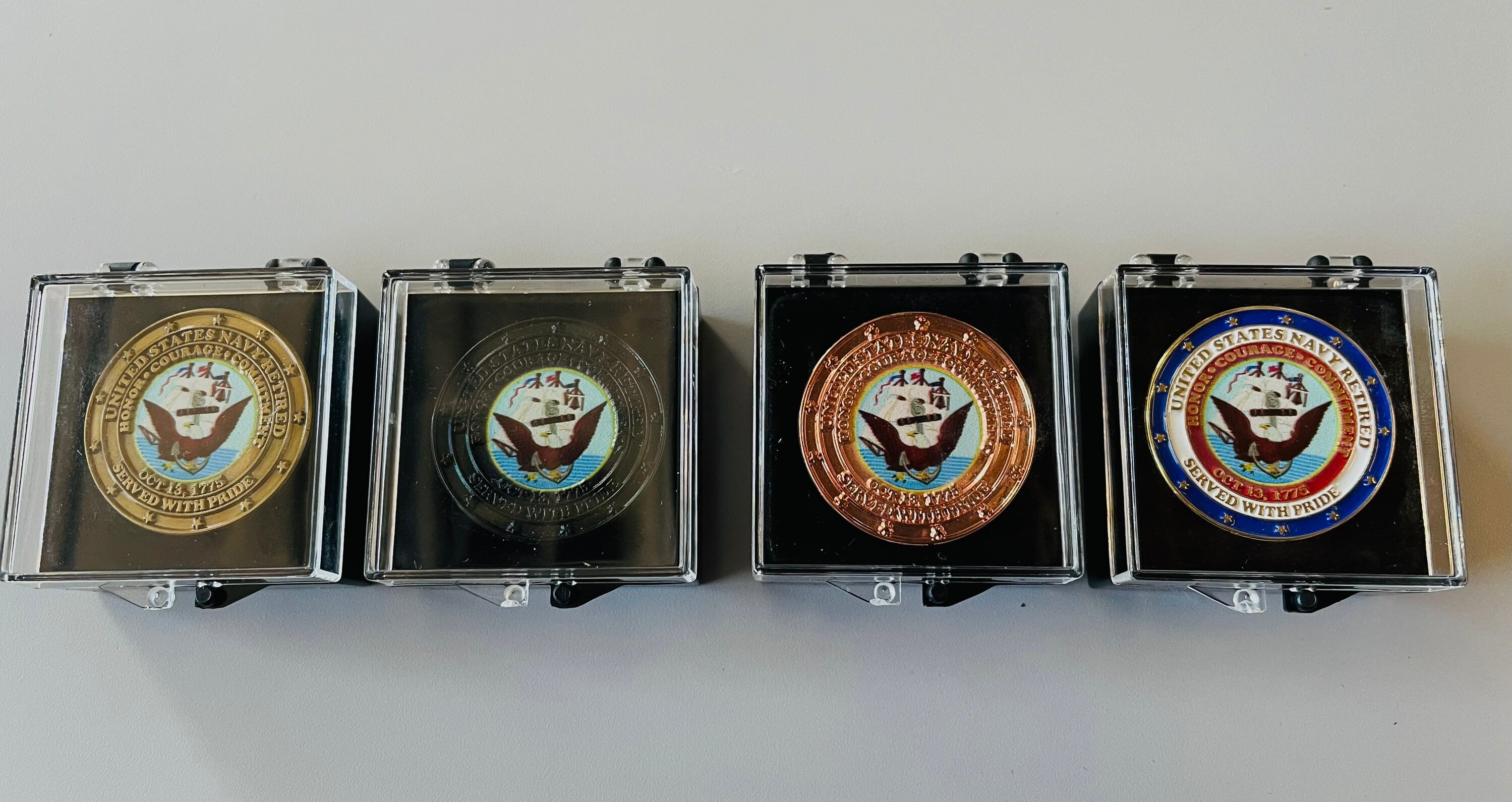 USN Retired Lapel Pin served With Pride | Etsy