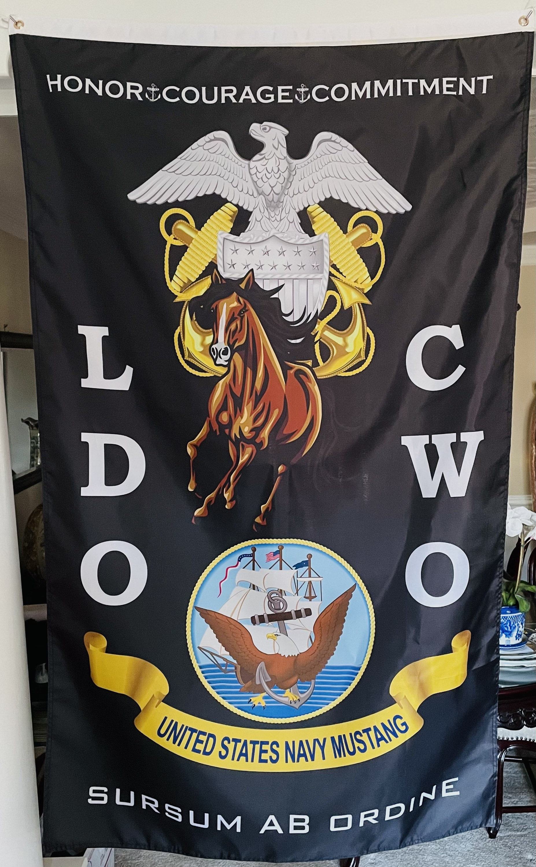 USN CWO/LDO 5X3 Vertical Flag - Etsy