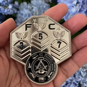 Masonic 357 Challenge Coin - Etsy