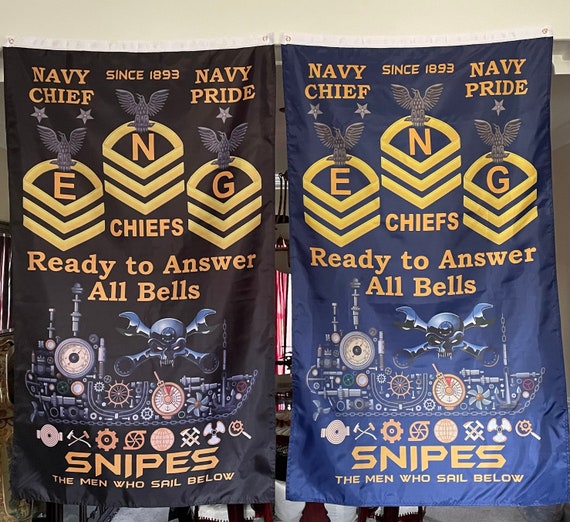 US Navy Snipes CPO Vertical Flag | Etsy