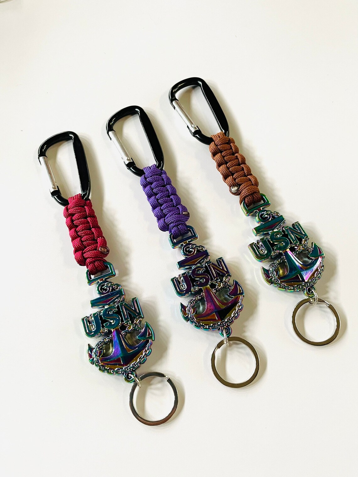 USN E7/E8/E9 Oil Drip Paracord Keychain | Etsy