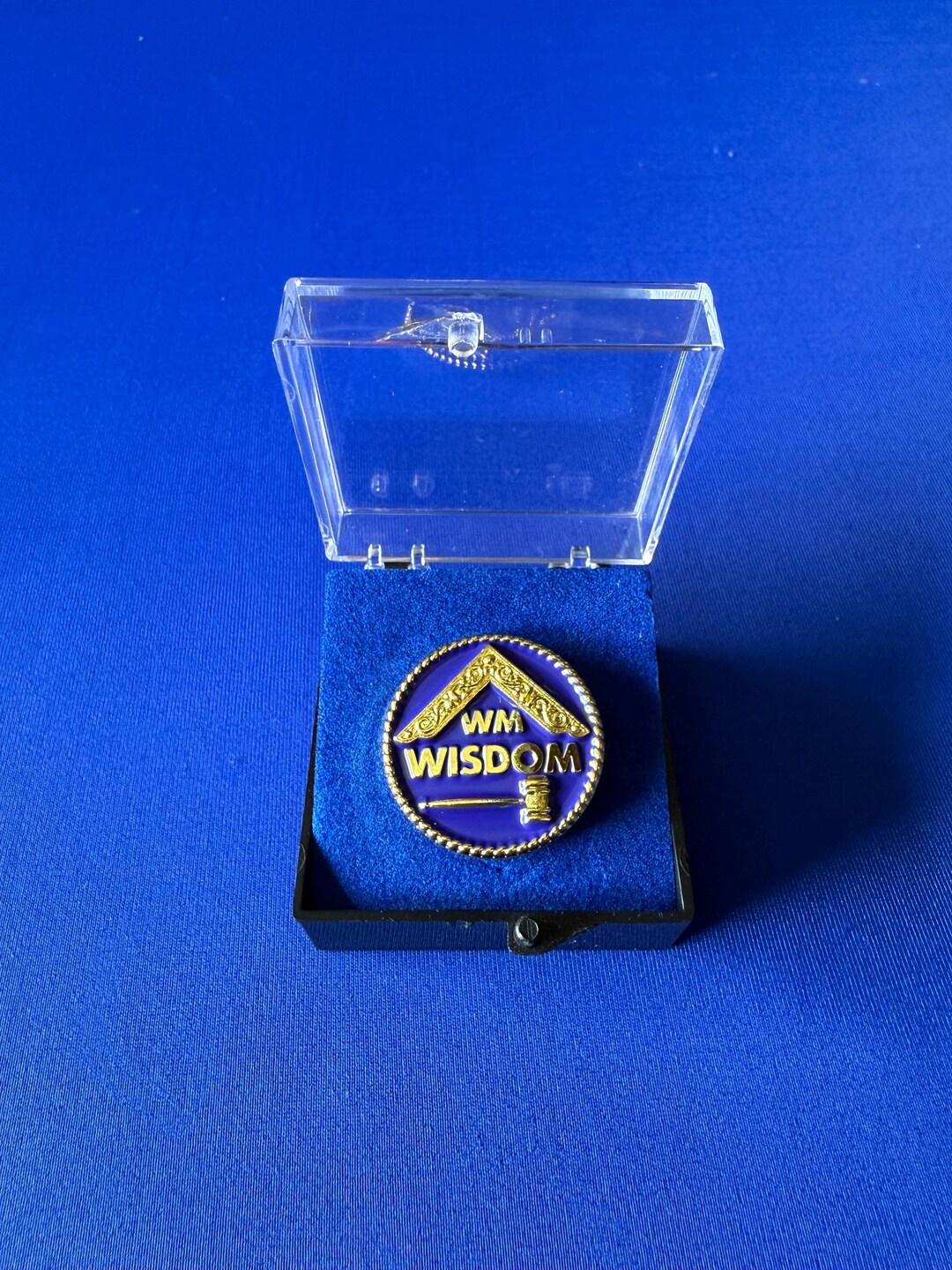 WM Wisdom 1” Round Masonic Lapel Pin - Etsy
