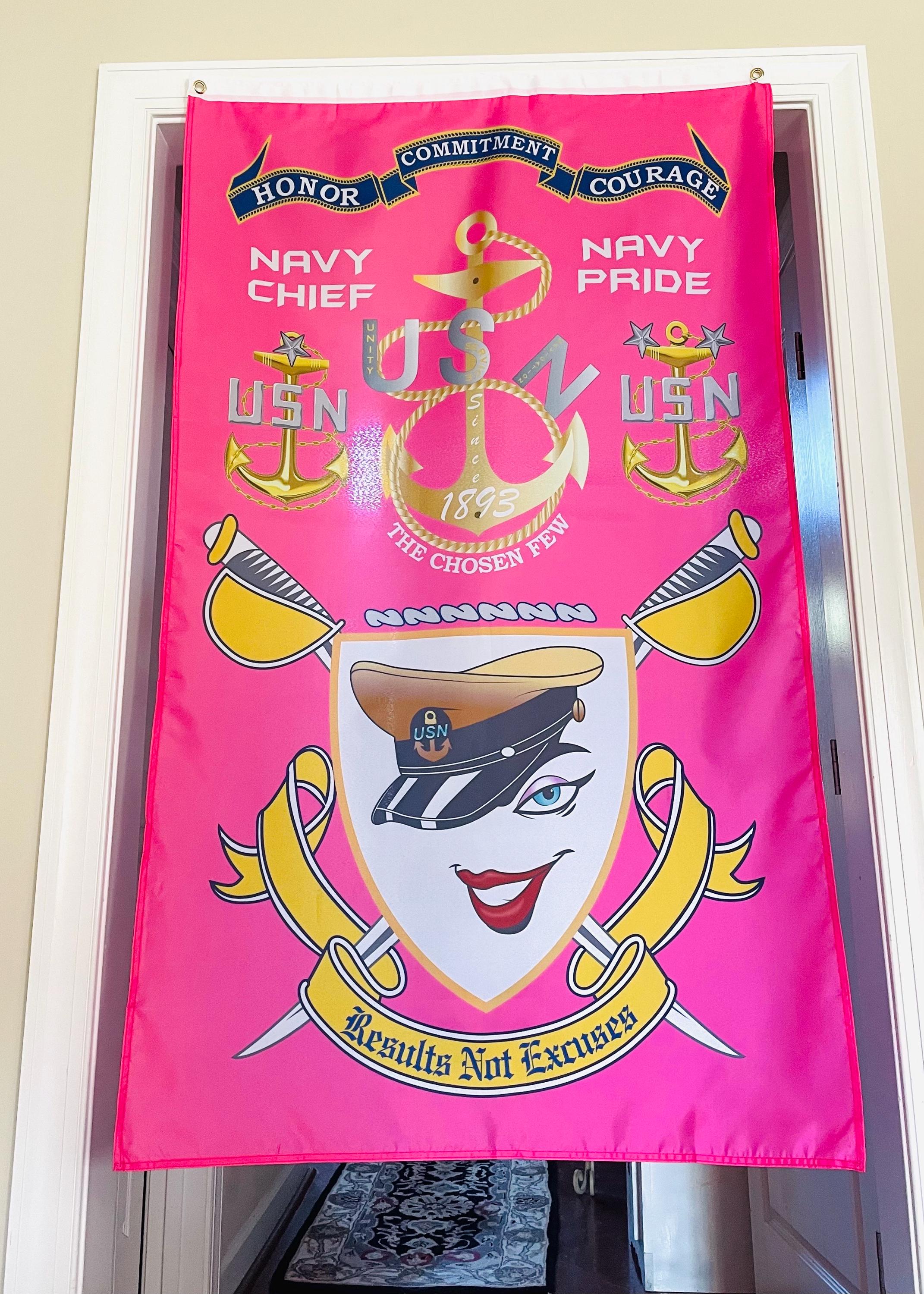 USN Chick Chiefs 5X3 Vertical Flag - Etsy