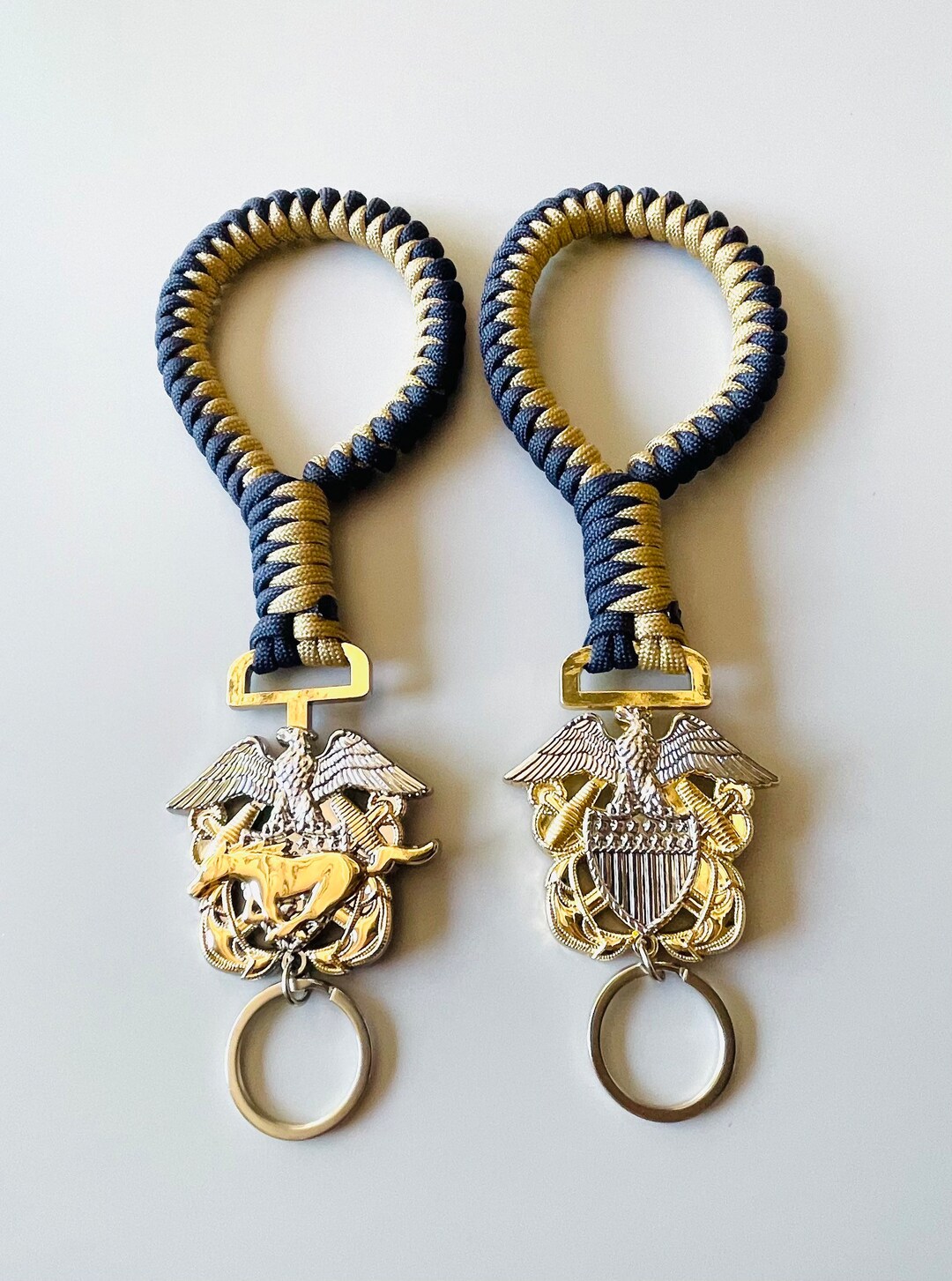 US Naval Officer and Warrant Officer Navy Blue and Gold Paracord ...
