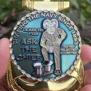 USN CPO Class 131 FY25 4” Anchor Coin - Etsy