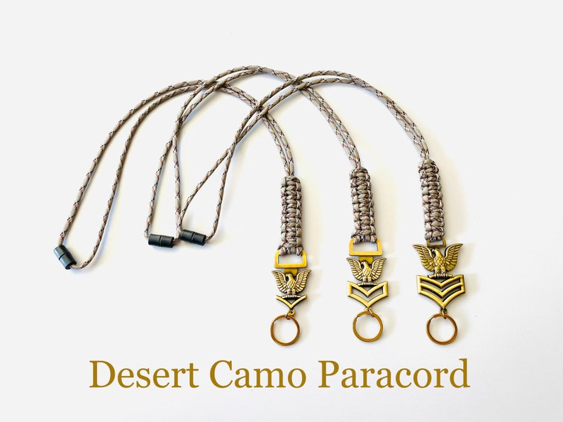 USN E4/E5/E6 Antique Gold Crow With Desert Camo Paracord Neck - Etsy