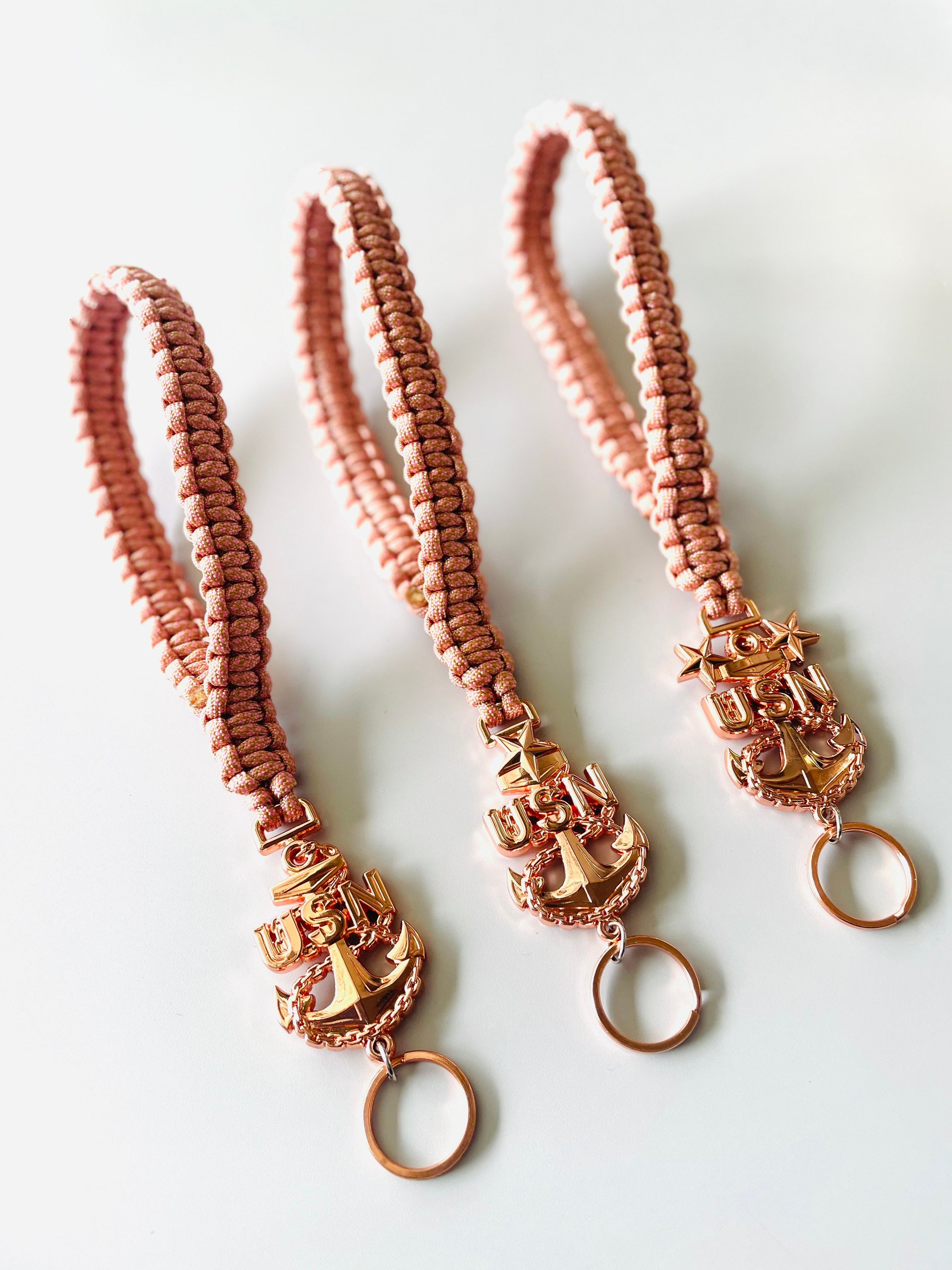 USN Chief/senior Chief/master Chief Rose Gold Paracord - Etsy