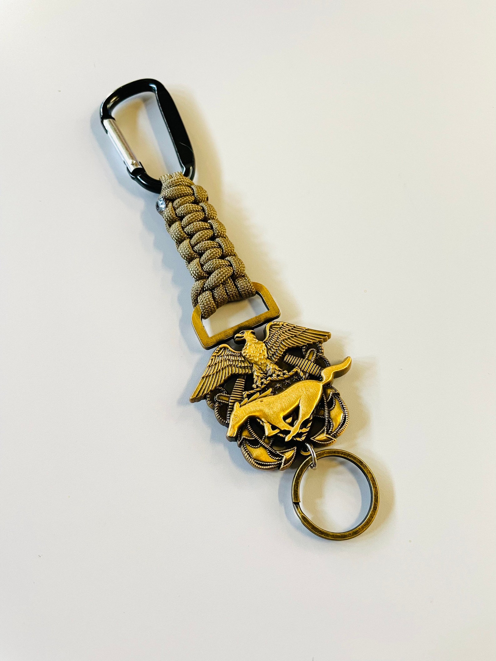 USN Antique CWO/LDO Crest With Coyote Brown Paracord Keychain - Etsy