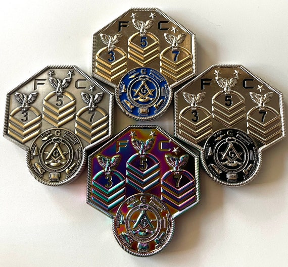 Masonic 357 Challenge Coin | Etsy