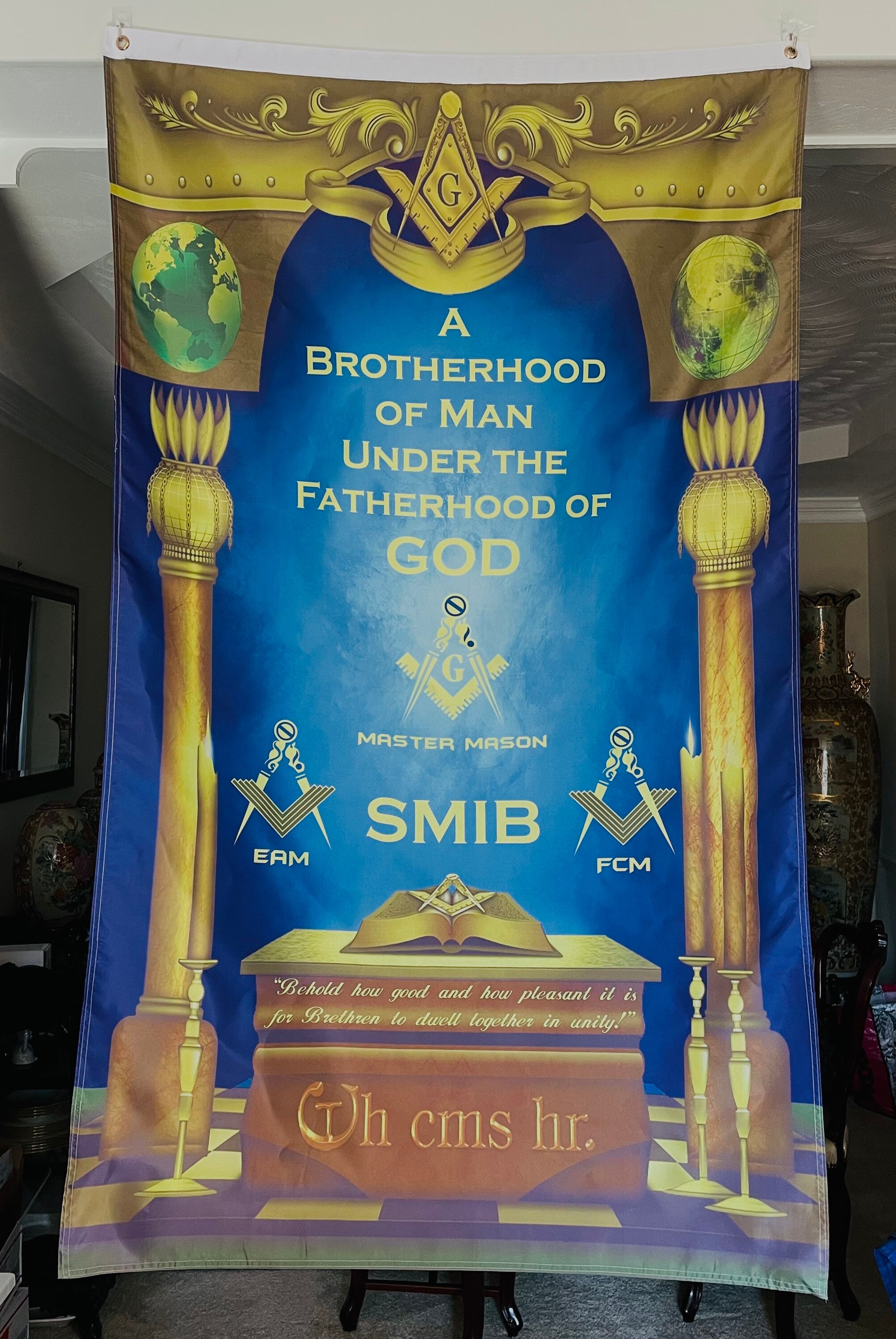 Masonic Brotherhood Of Man Vertical Flag | Etsy