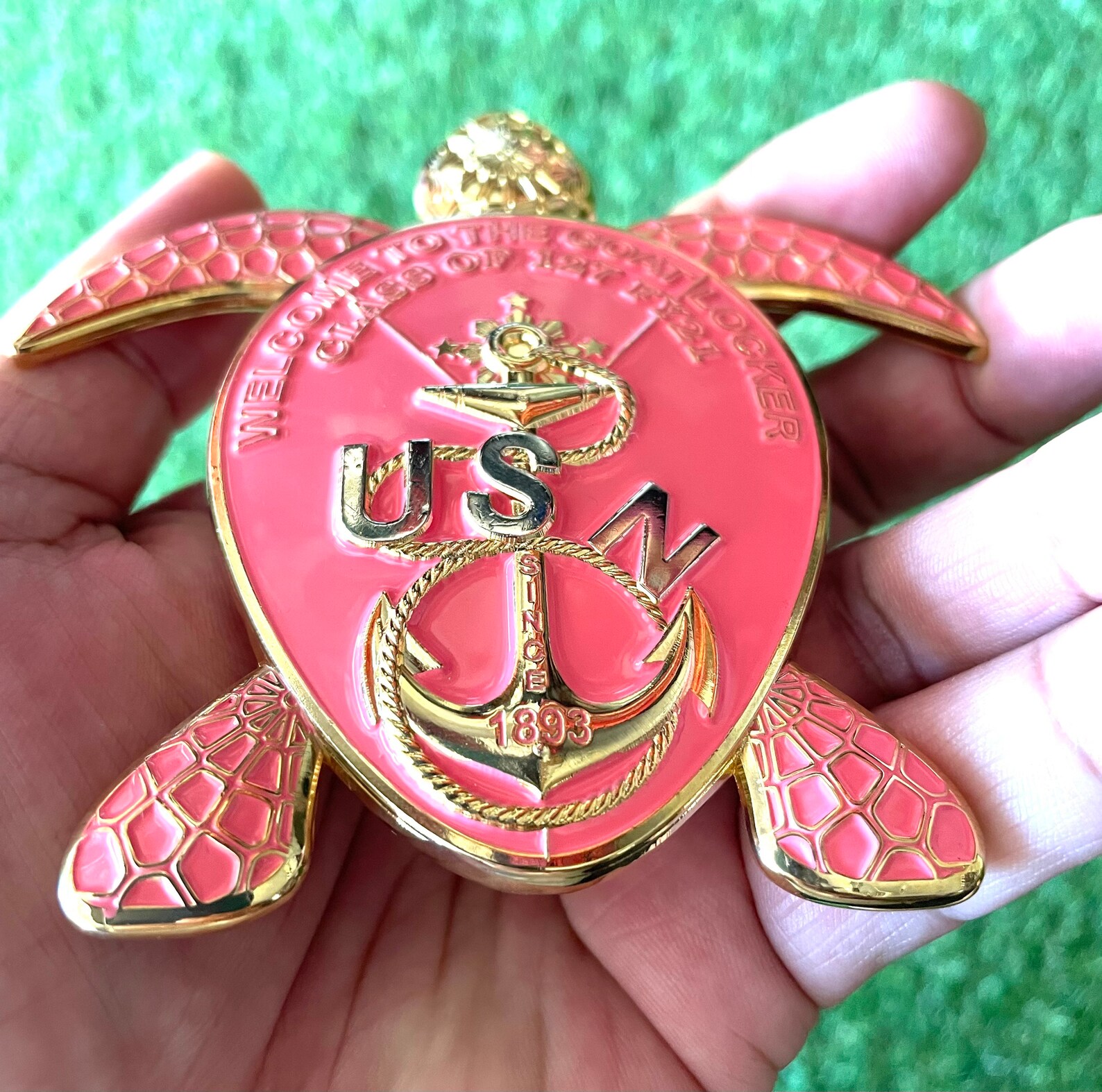 USN CPO Class 127 Turtle Coin Pink Version - Etsy