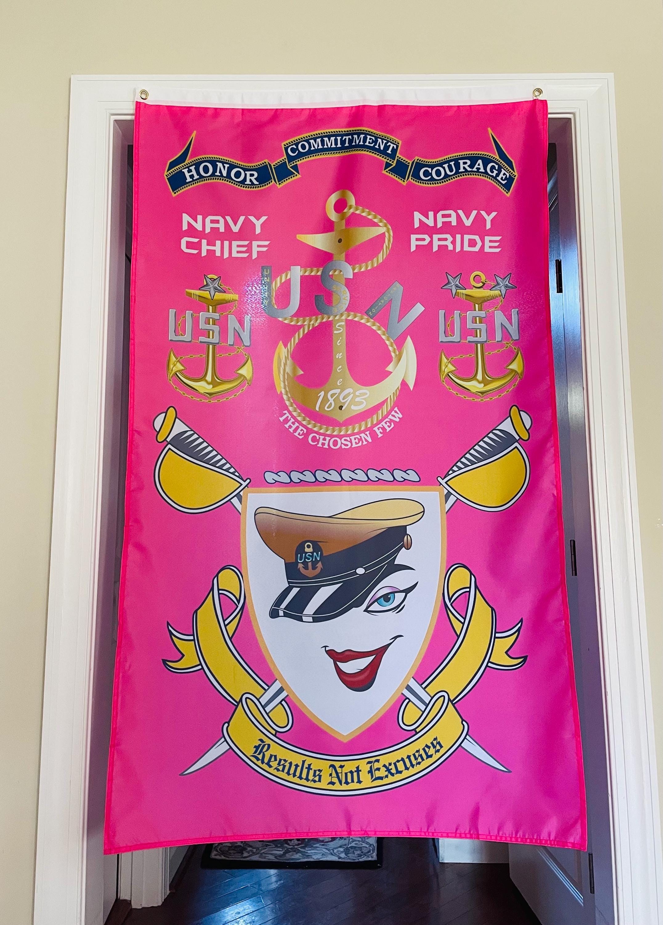 USN Chick Chiefs 5X3 Vertical Flag - Etsy