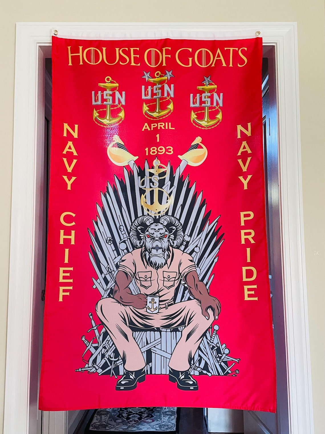 House of Goats CPO 5X3 Vertical Flag - Etsy