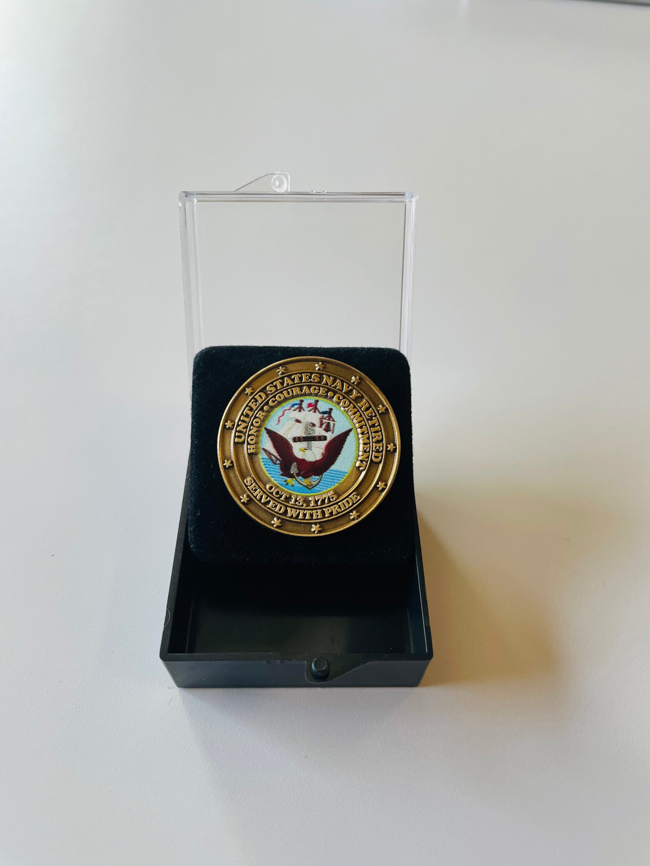 USN Retired Lapel Pin served With Pride | Etsy