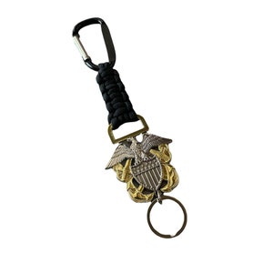 US Navy Officer Paracord Keychain - Etsy