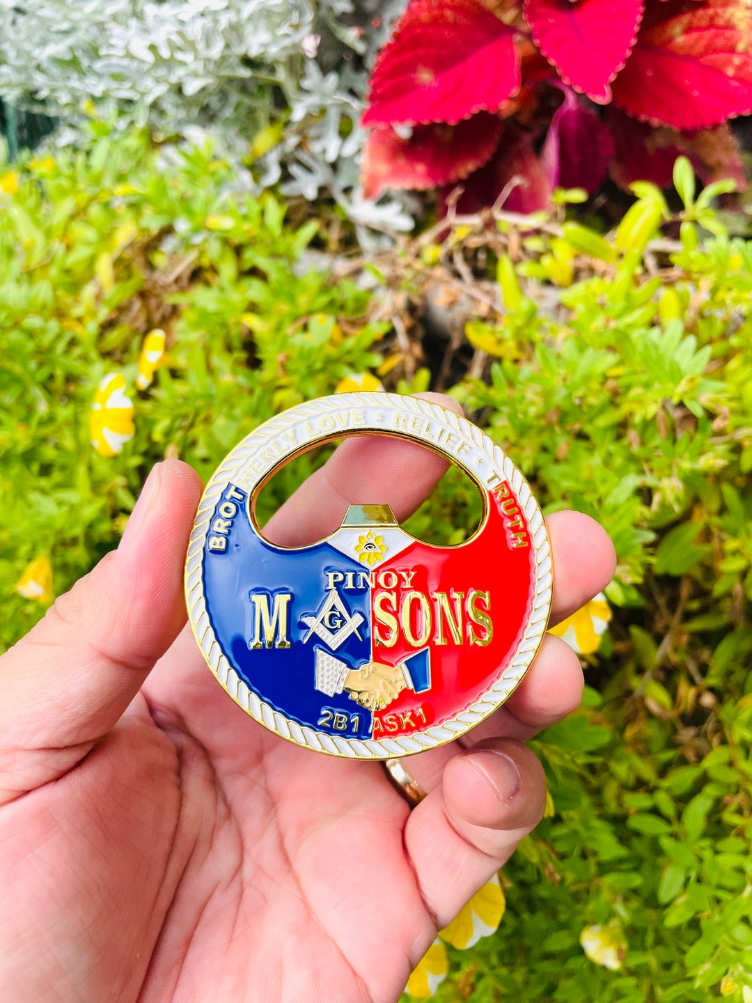 2.5” Pinoy Mason Challenge Coin/bottle Opener - Etsy