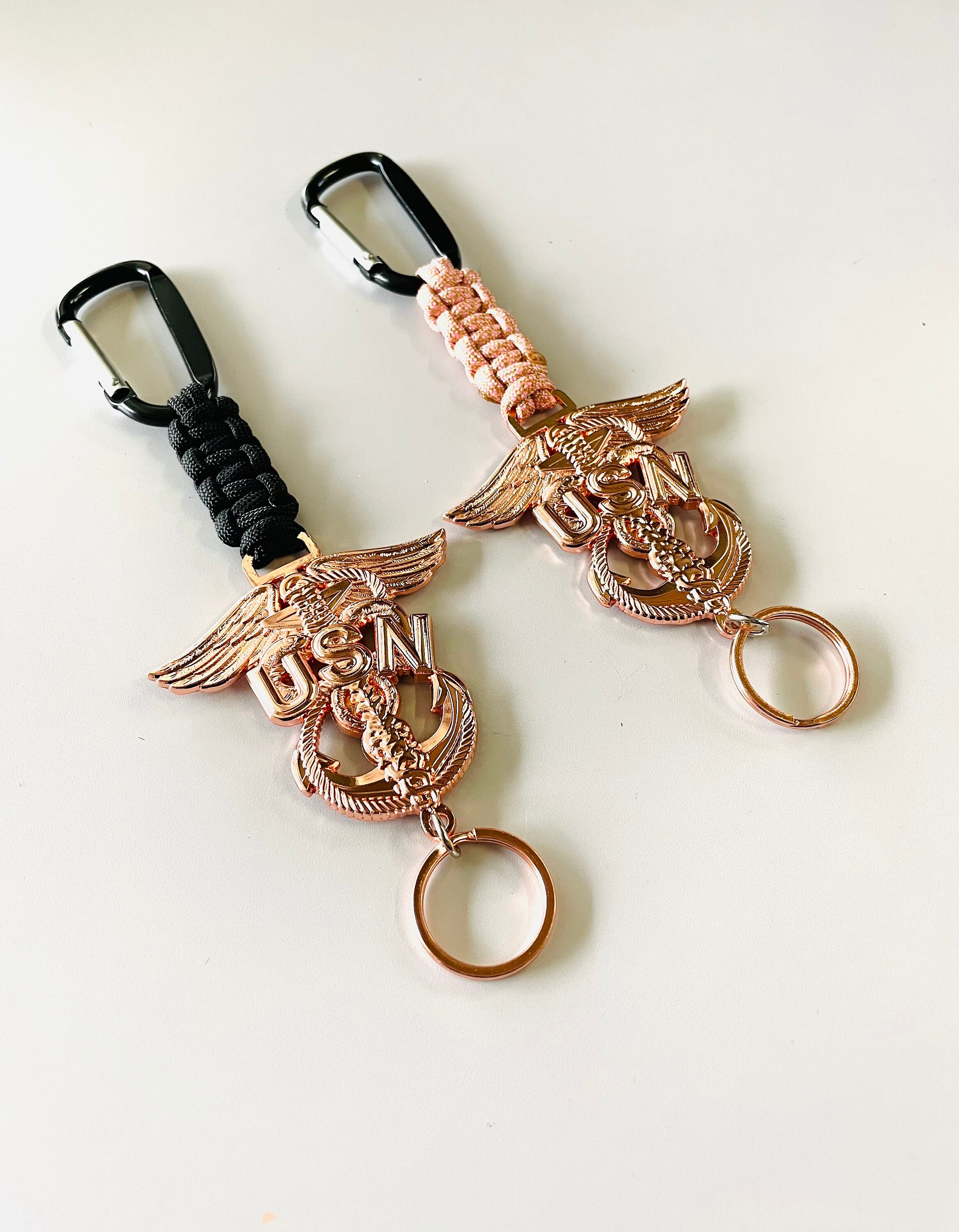 USN Corpsman CPO Paracord Keychain | Etsy