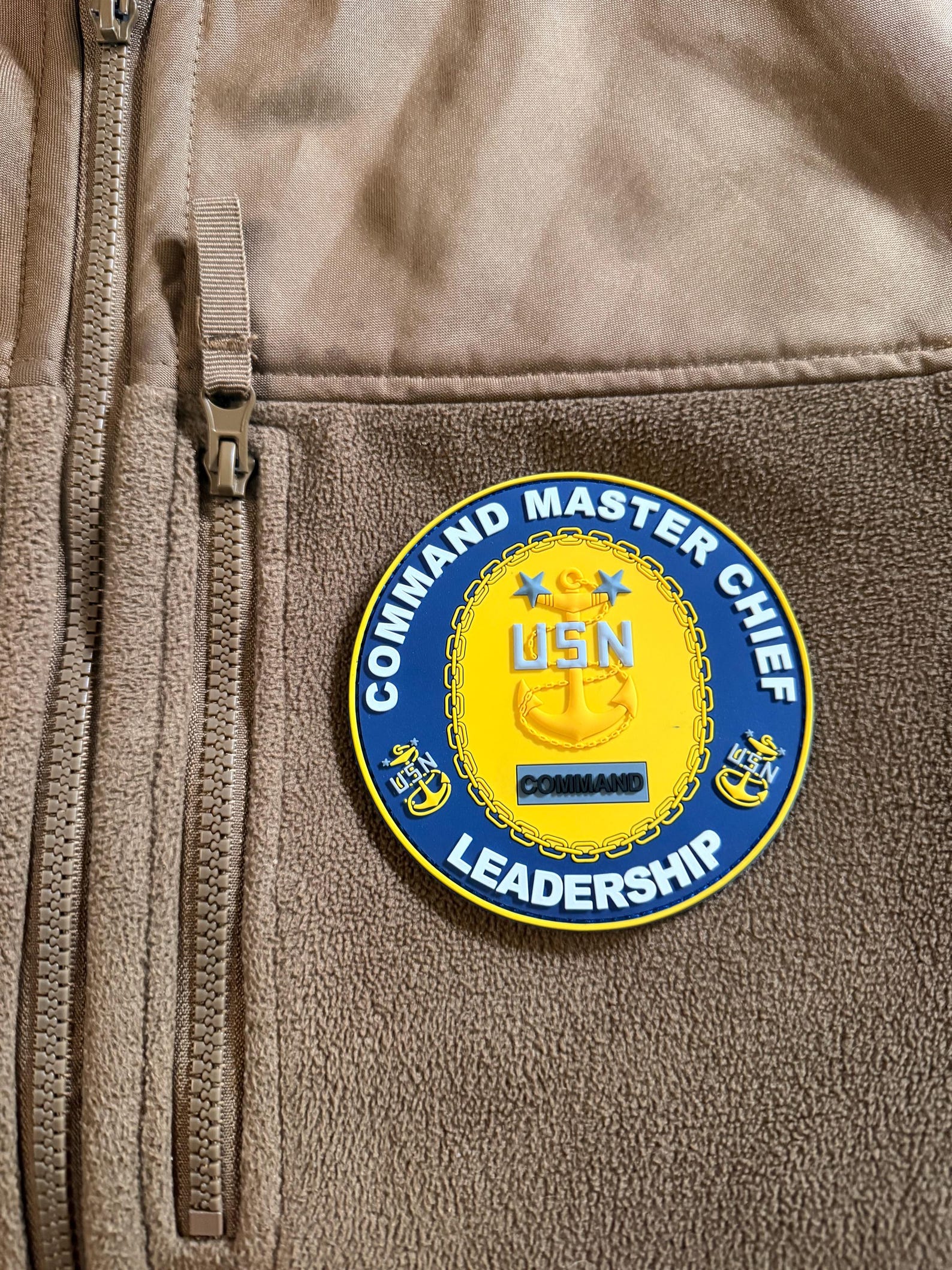 4” US Navy Command Master Chief Glow in the Dark PVC Patch - Etsy
