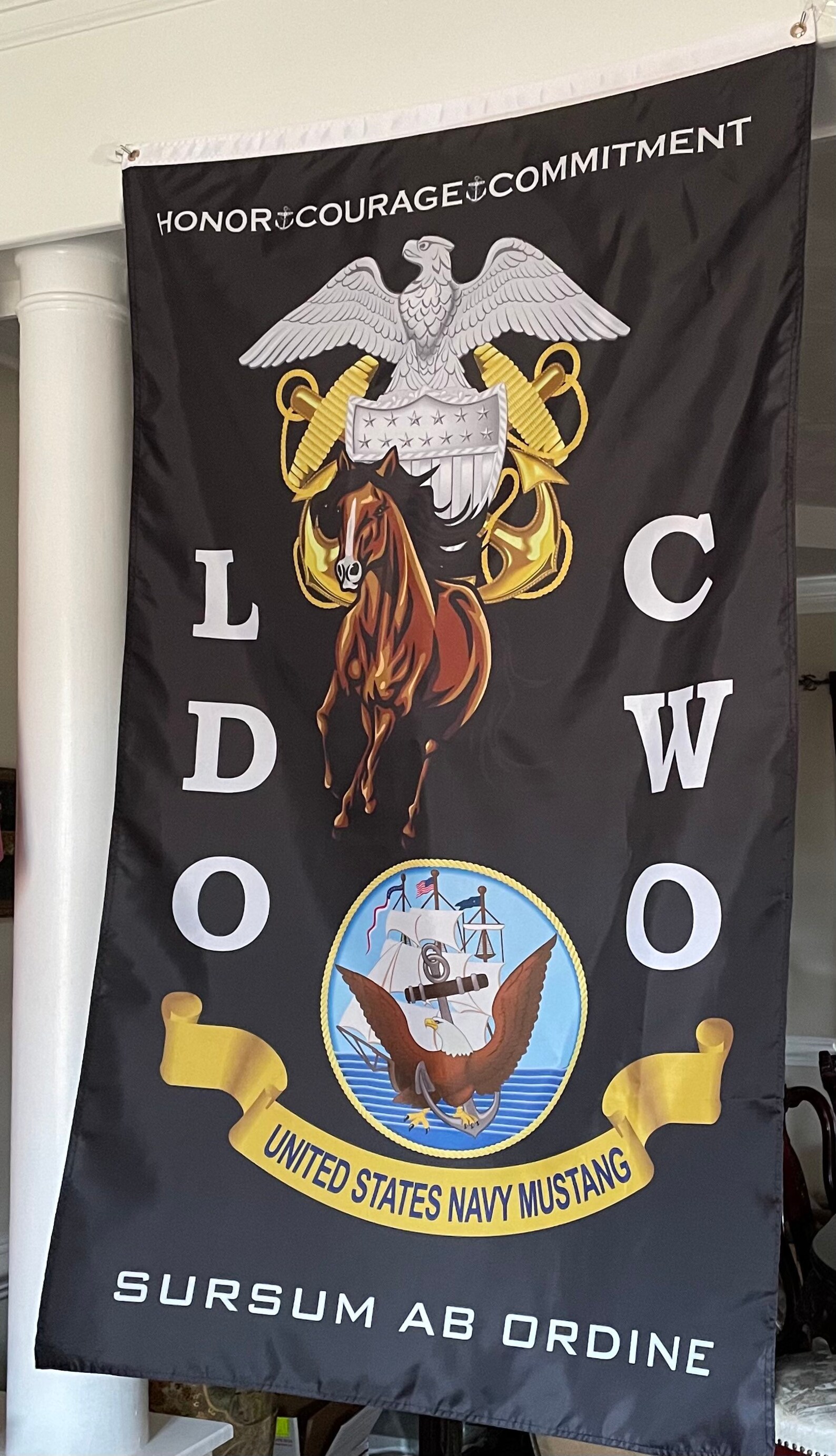 USN CWO/LDO 5X3 Vertical Flag - Etsy