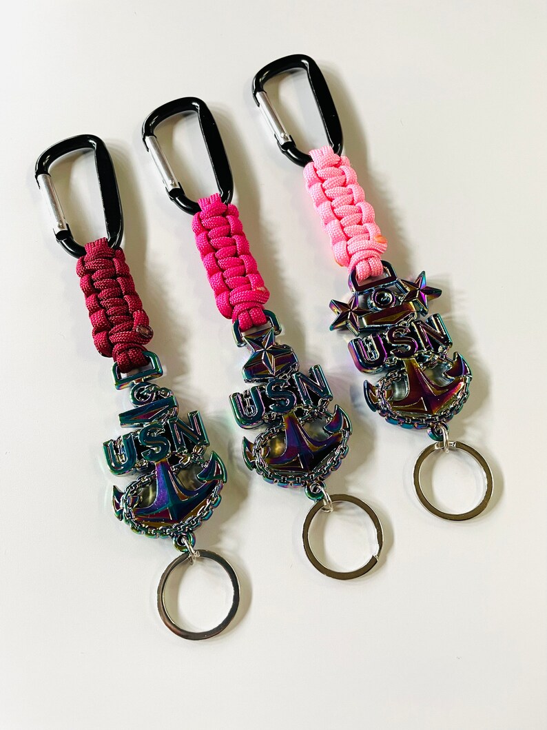 USN E7/E8/E9 Oil Drip Paracord Keychain | Etsy