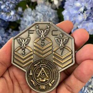 Masonic 357 Challenge Coin - Etsy