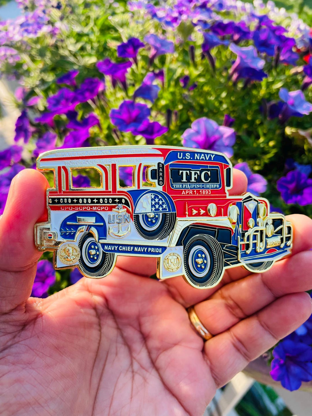 USN Jeepney the Filipino Chief (TFC) CPO Pride Coin - Etsy
