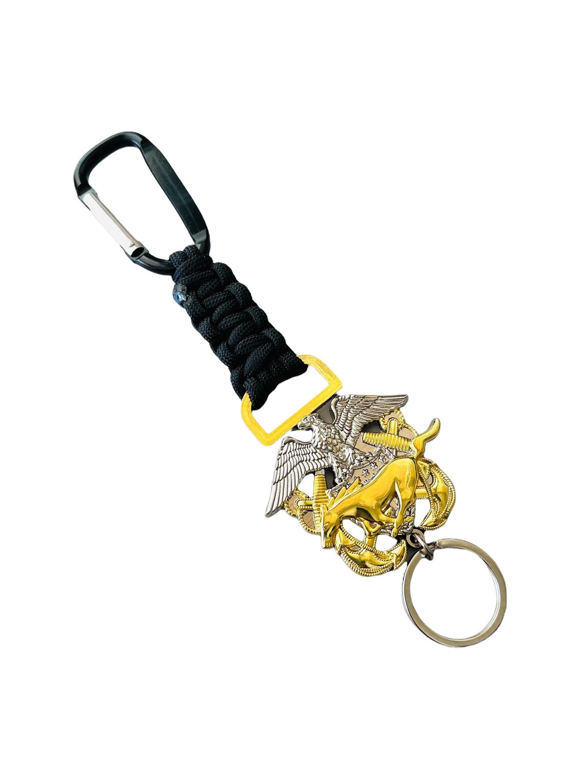 US Navy Mustang Paracord Keychain. - Etsy