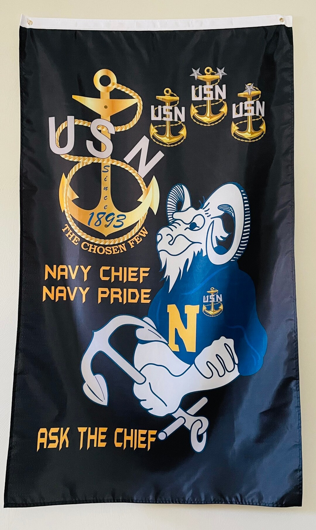 5X3 Vertical CPO GOAT Flag - Etsy