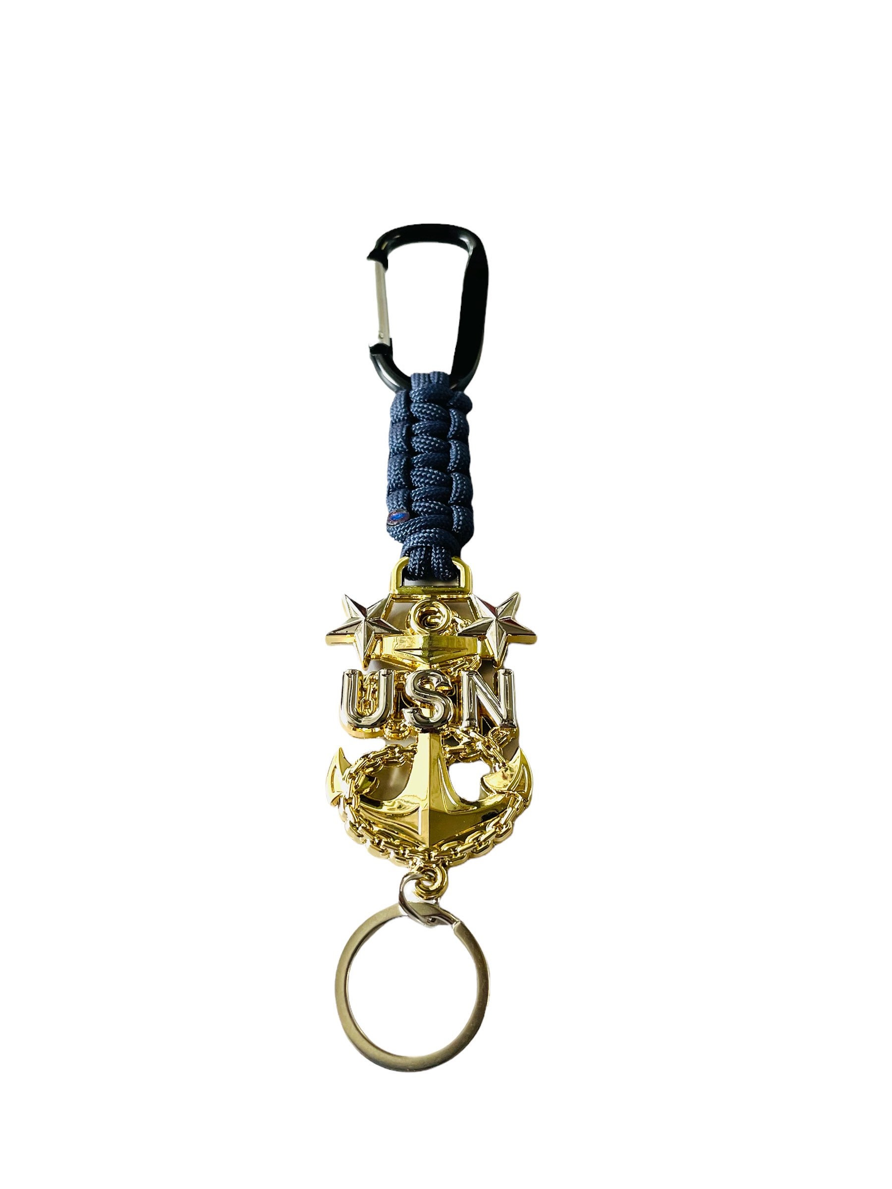 USN E7/E8/E9 Gold Anchors With Navy Blue Paracord Keychains - Etsy