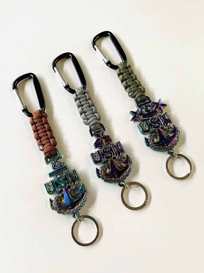 USN E7/E8/E9 Oil Drip Paracord Keychain | Etsy